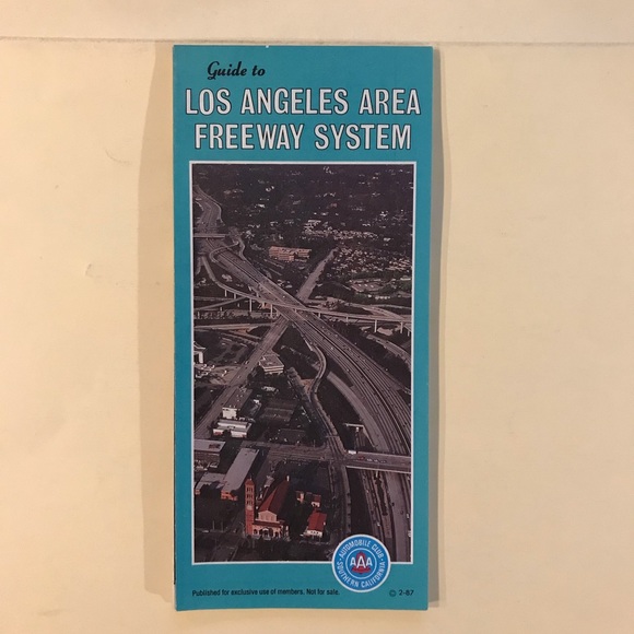 Automobile Club | Other | Vintage 987 Los Angeles Area Freeway System ...